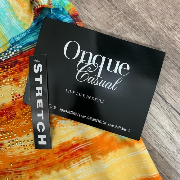 Onque Casuals | Tops | Onque Casual Embellished Top | Poshmark